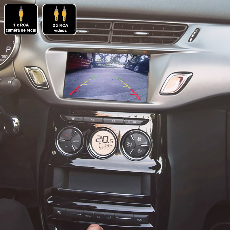 Citroën C3/DS3 : Caméra Recul Installée Écran Bord