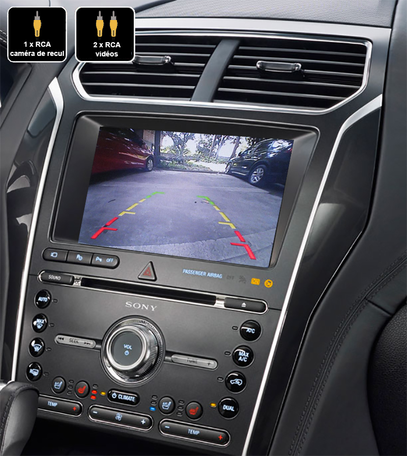 Interface Multimédia vidéo pour caméra de recul Ford Explorer