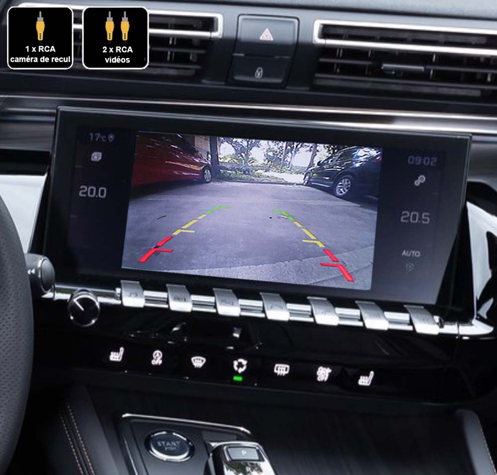 Peugeot 508 : Kit Caméra Intégré Écran Original | Média