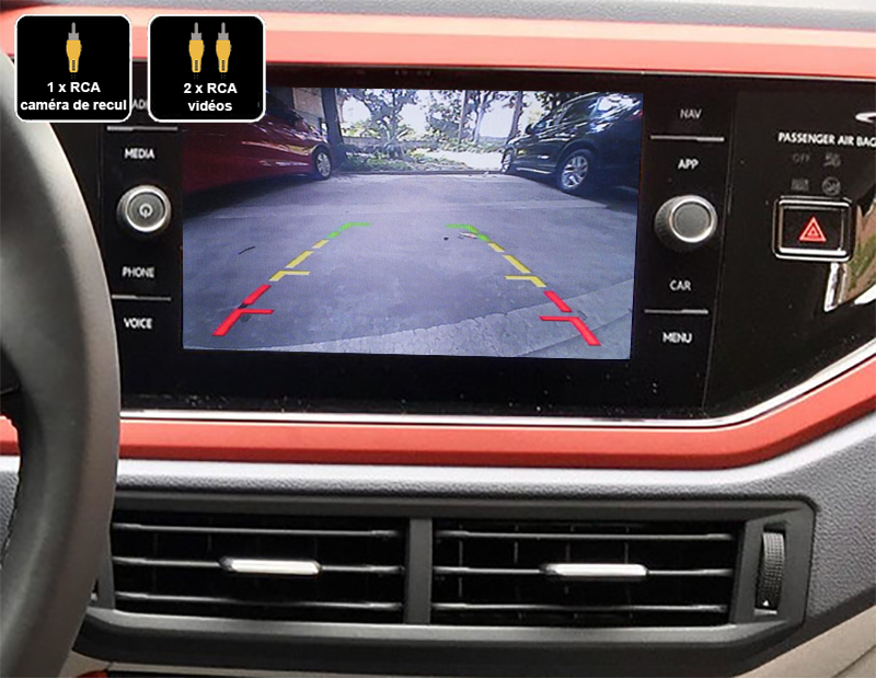 VW Polo : Kit Caméra Ajouté Écran Constructeur | Média