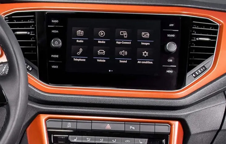 VW T-Roc T-Cross : Caméra Recul Intégrée Écran OEM