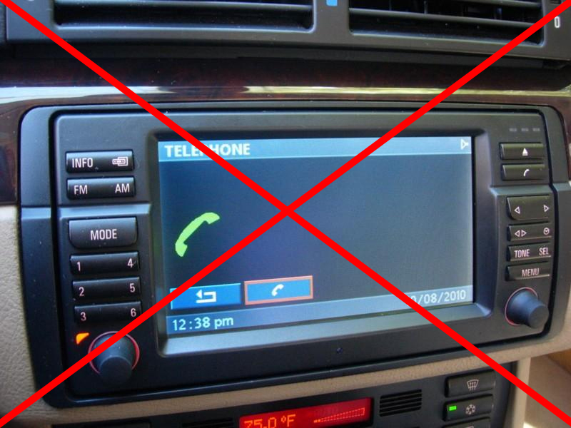 KIT Poste 1-DIN USB/Bluetooth BMW Série 3 E46 de 1998 à 2007